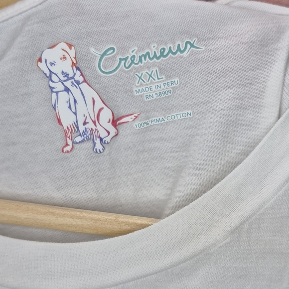 Daniel Cremieux | Shirts | Daniel Cremieux White Tee With Blue Logo ...